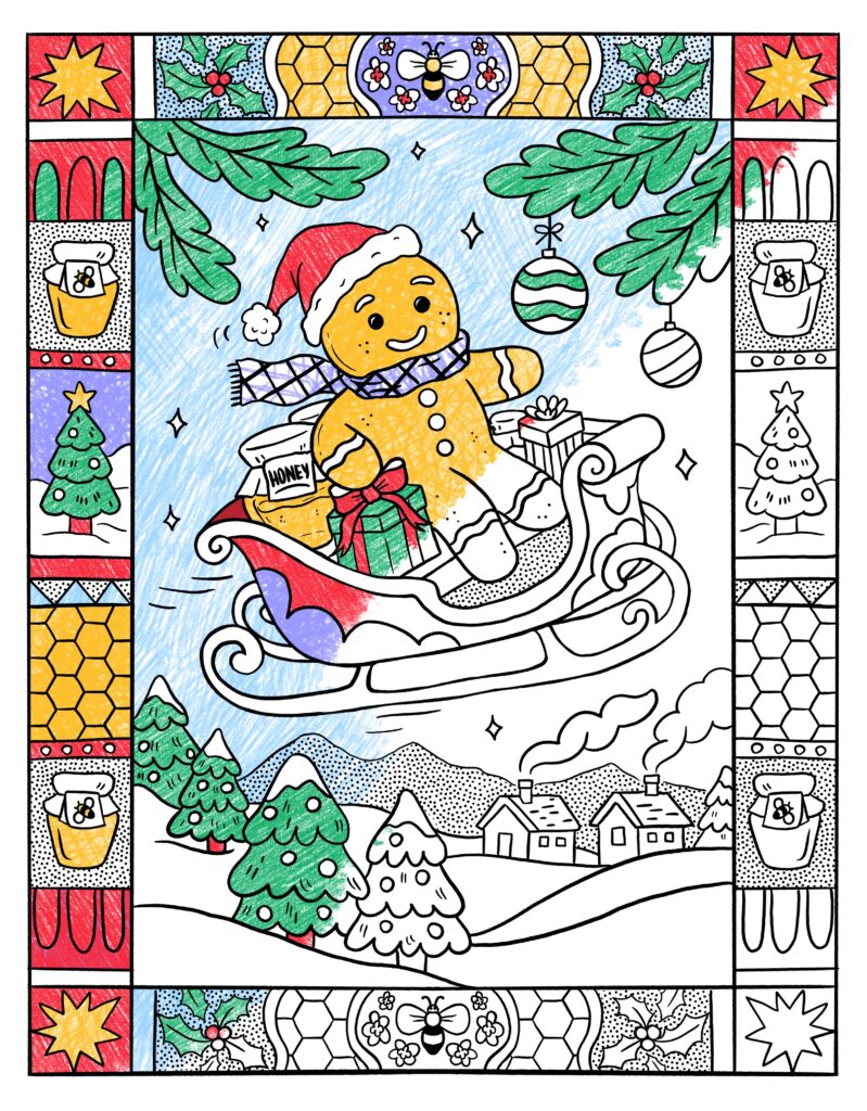 Christmas Colouring Competition | Edinburgh Honey Co
